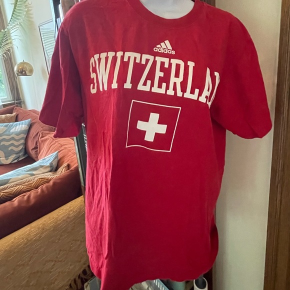 adidas | Tops | Vintage Adidas Red Cross Shirt | Poshmark